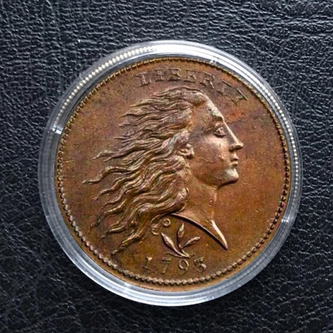 1793 Flowing Hair Large Cent US Commemorative Coin - Etsy