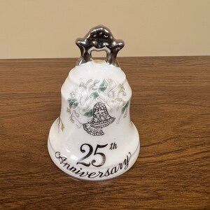 Lefton 25th Anniversary Bell Silver Japan Wedding Bells ...