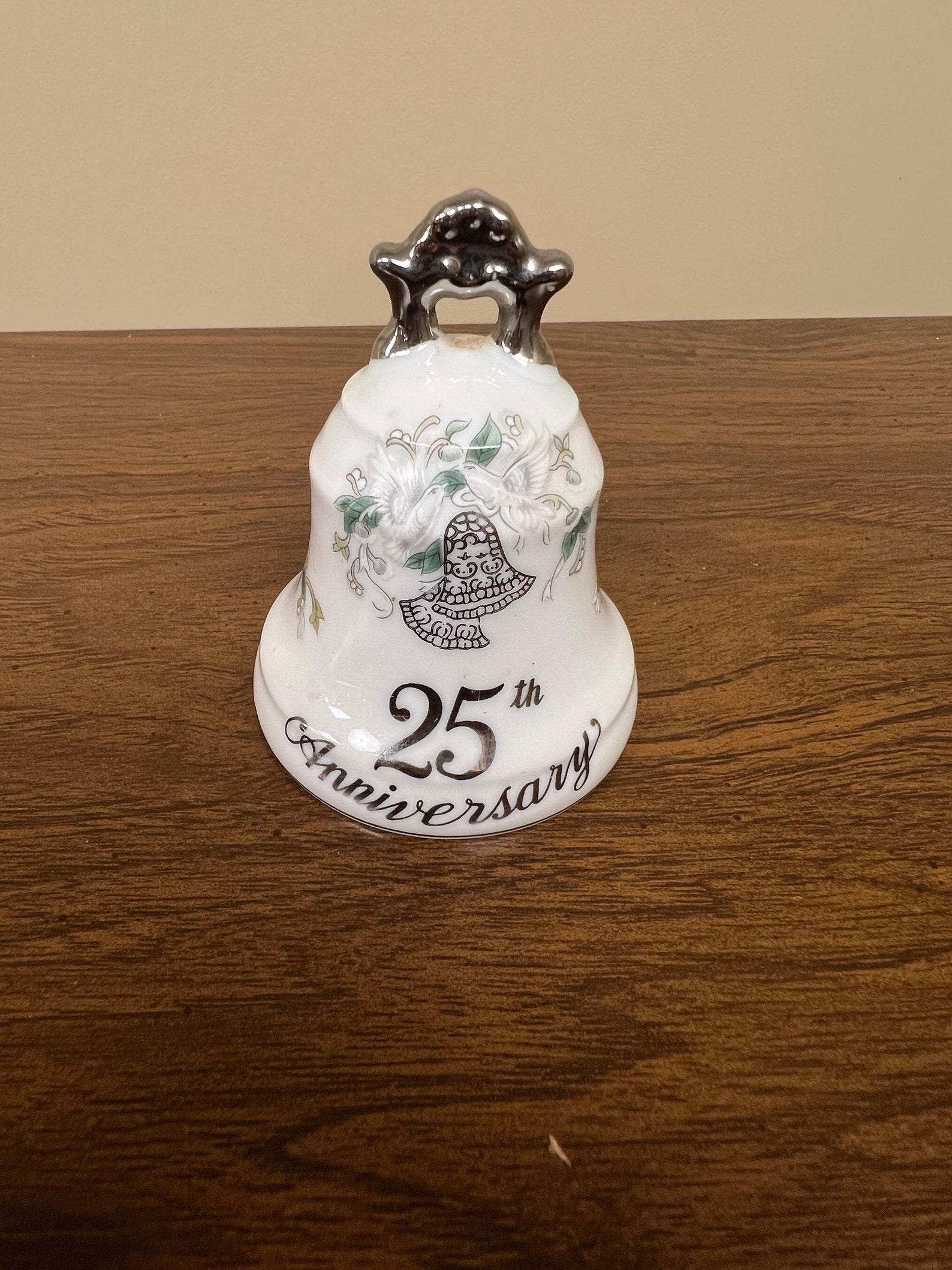 Lefton 25th Anniversary Bell Silver Japan Wedding Bells ...