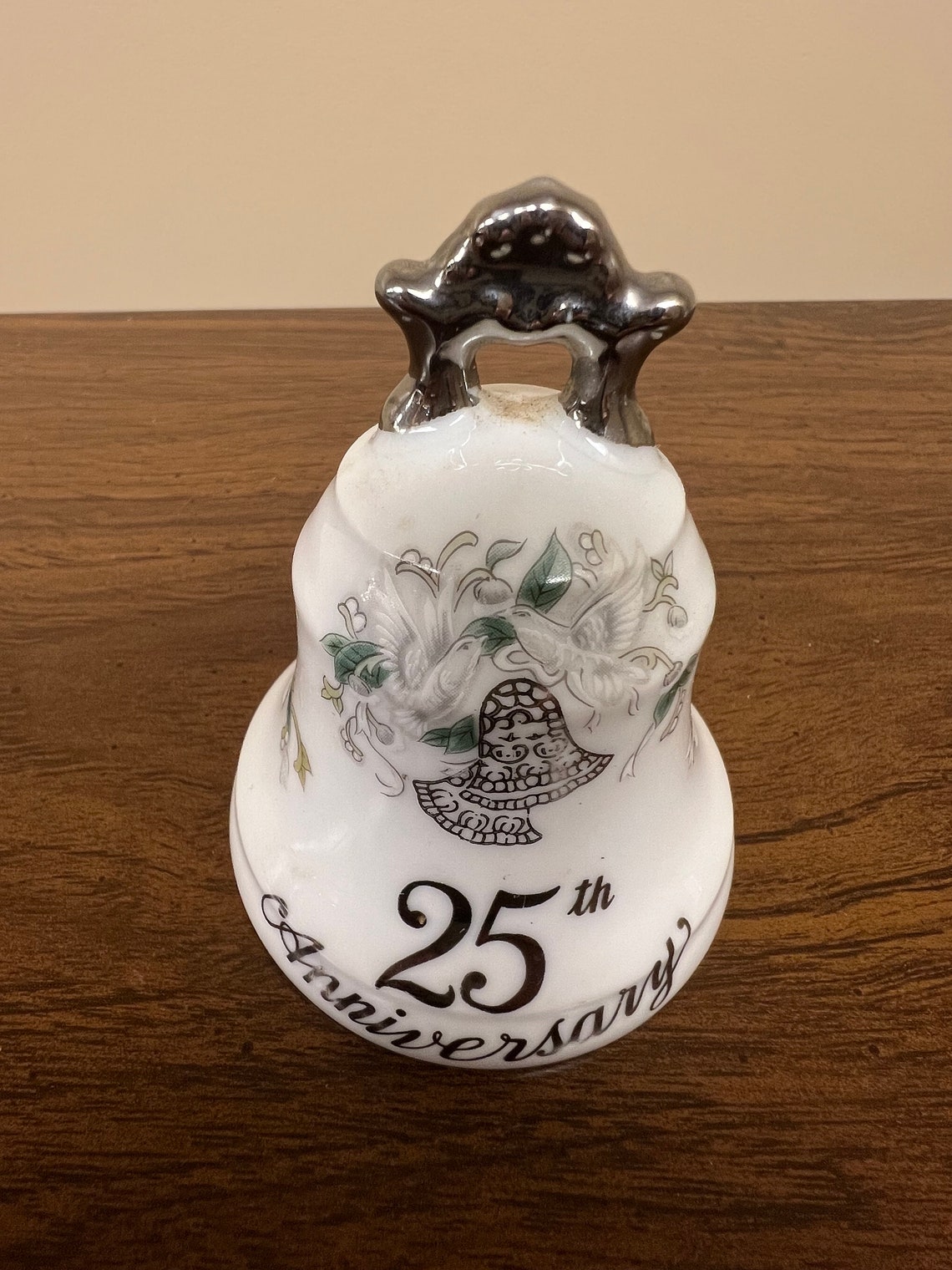 Lefton 25th Anniversary Bell Silver Japan Wedding Bells ...