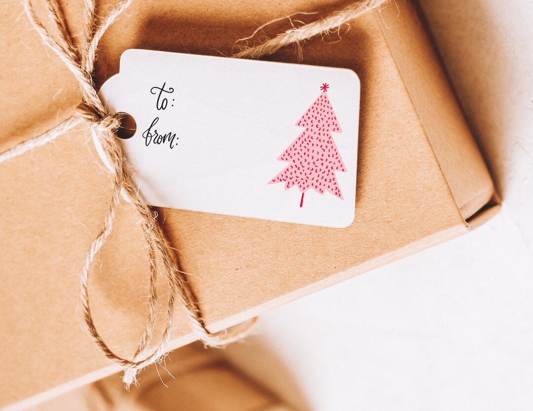 Pink Christmas Tree Tags Download Let's Have a Pink Christmas Girly ...