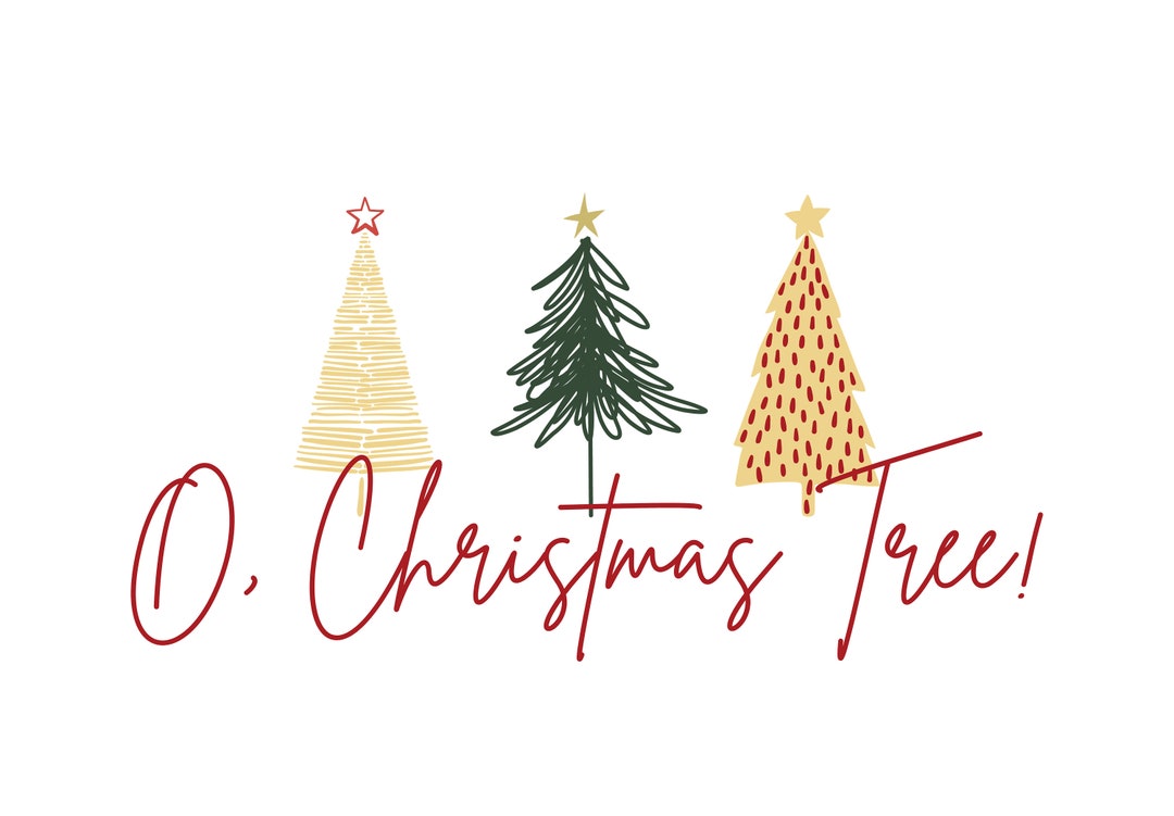 O Christmas Tree PNG Download Digital Download Christmas Cute Christmas ...