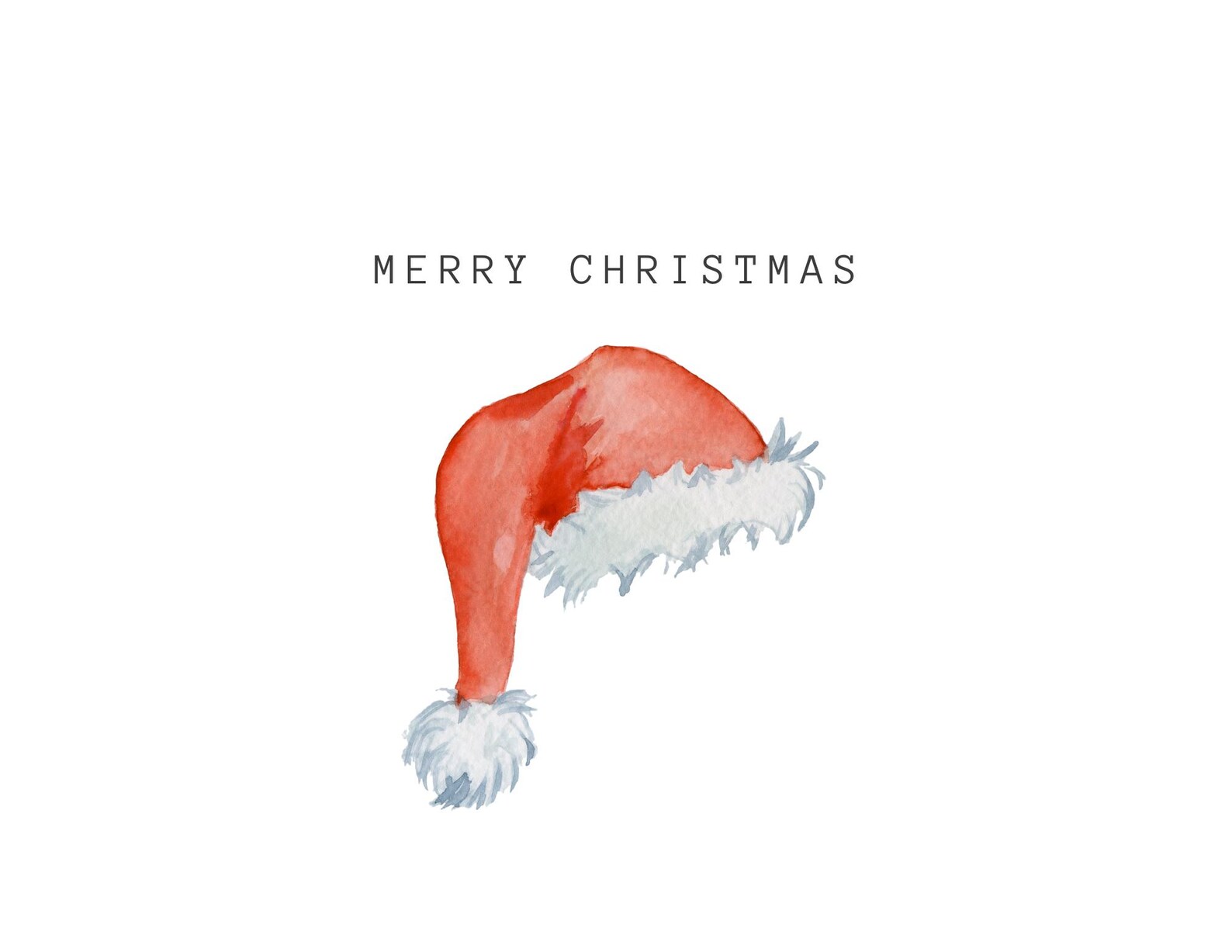 Watercolor Santa Hat PNG | Christmas Hat Digital Download | Artistic ...