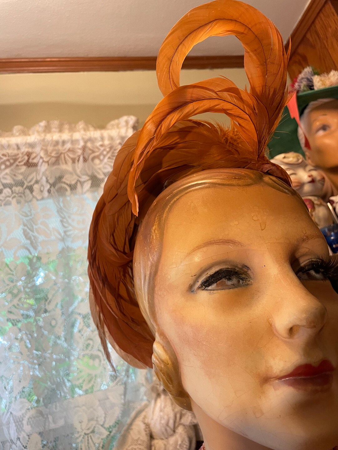 Spectacular Caramel-colored Feathered Hat of the 1940s - Etsy