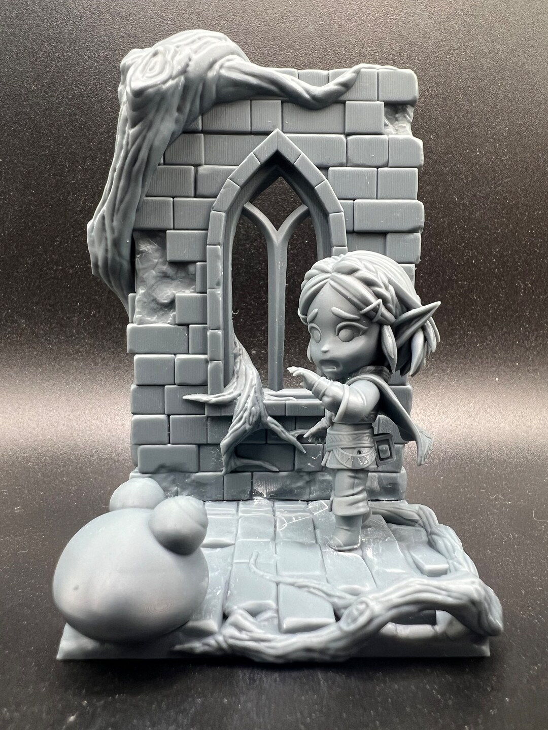 Chibi Zelda & Chu Chu Jelly Figurine 3D Printed, Unpainted Unassembled ...