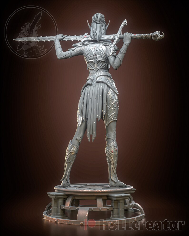 Lae'zel 1:12 Scale Unpainted Unassembled 3D Resin GK Kit - Etsy