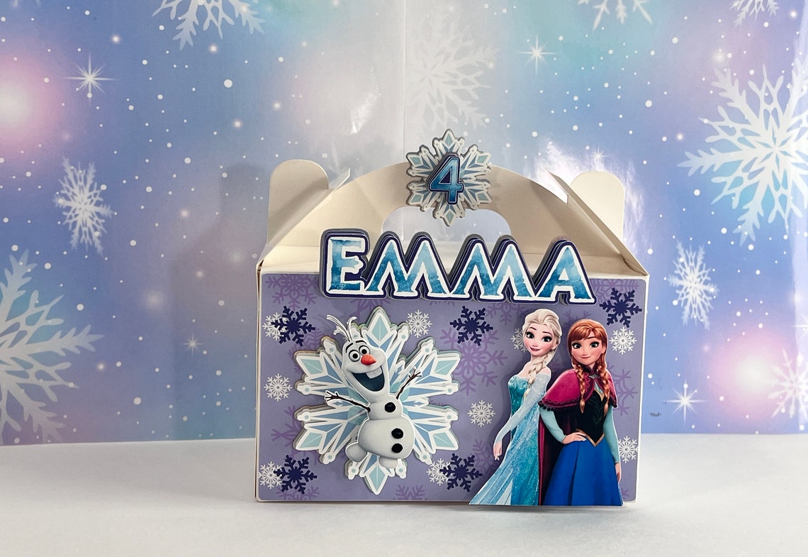 Frozen Favor Boxes,candy Boxes, Frozen Party Favors,frozen Birthday ...