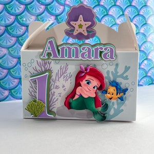 Little Mermad Favor Boxes,candy Box,little Mermaid Box,party Decoration ...