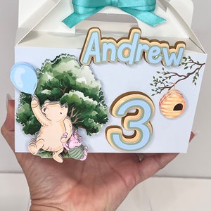Winnie Pooh Birthday Favor Box,classic Bear Favor Box,favor Box - Etsy