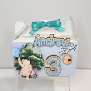 Winnie Pooh Birthday Favor Box,classic Bear Favor Box,favor Box - Etsy