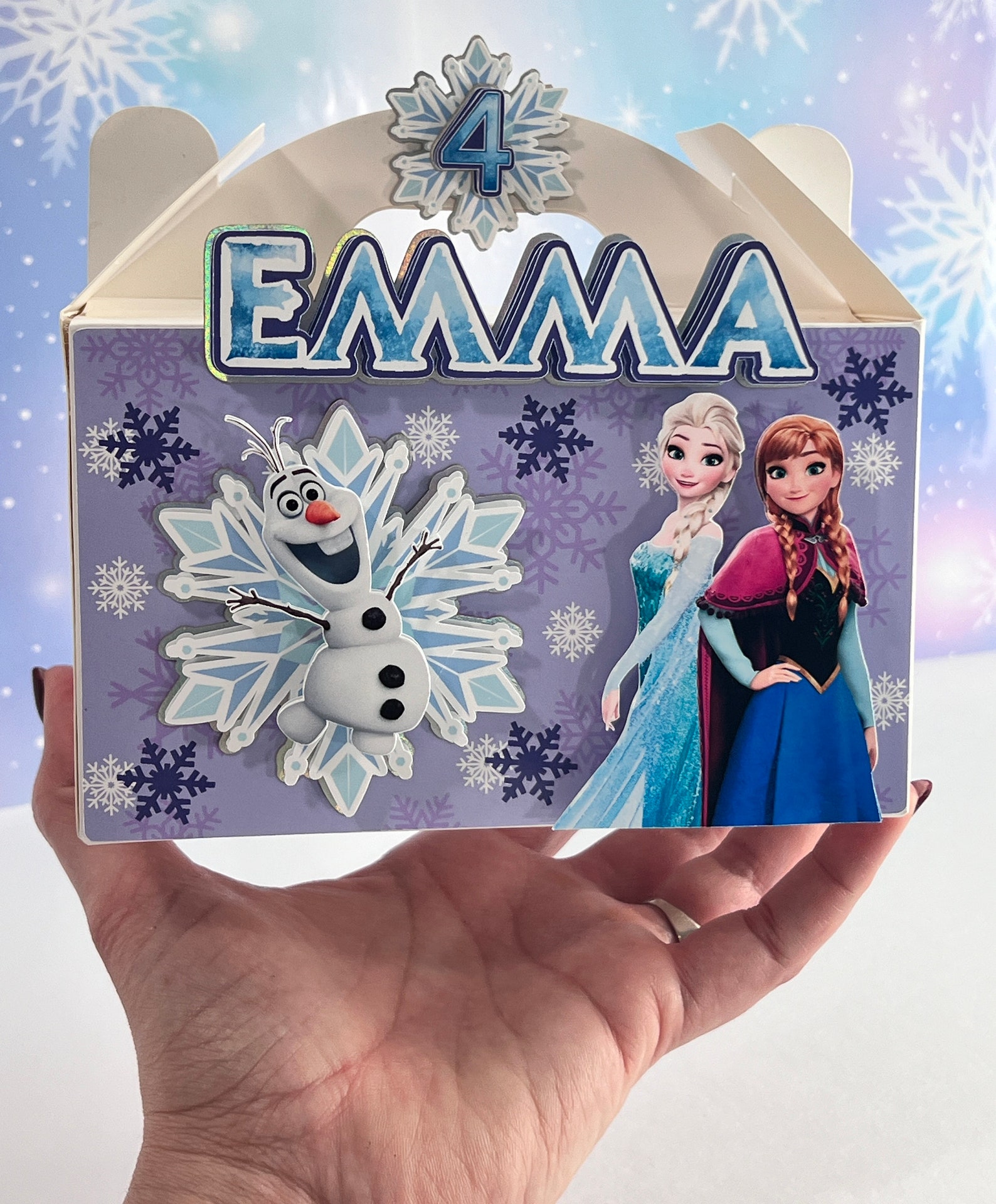 Frozen Favor Boxes,candy Boxes, Frozen Party Favors,frozen Birthday ...