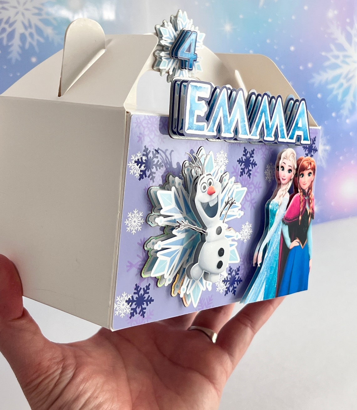 Frozen Favor Boxes,candy Boxes, Frozen Party Favors,frozen Birthday ...