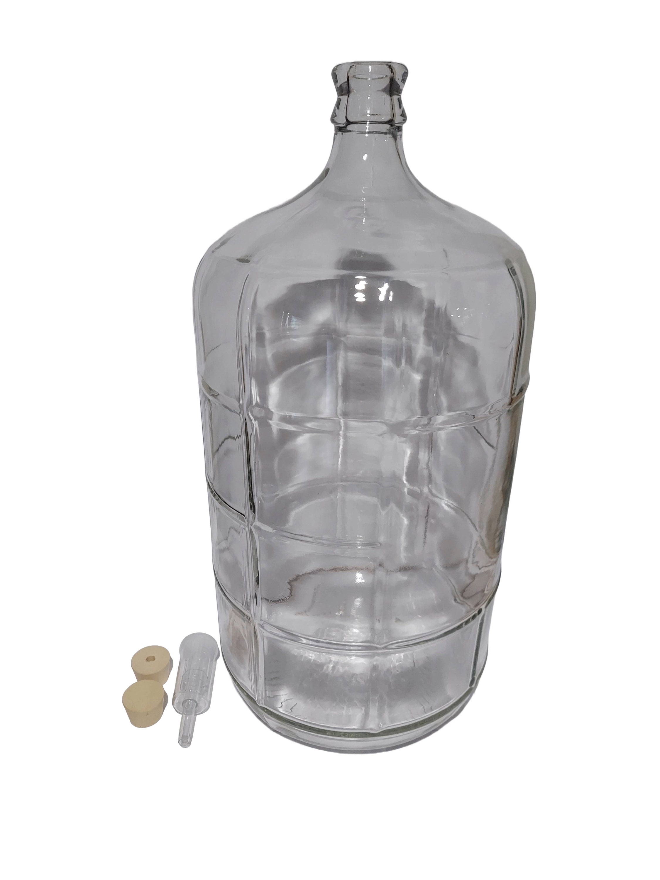 Large Glass Carboy With Air Lock Setup, Various Sizes - Etsy