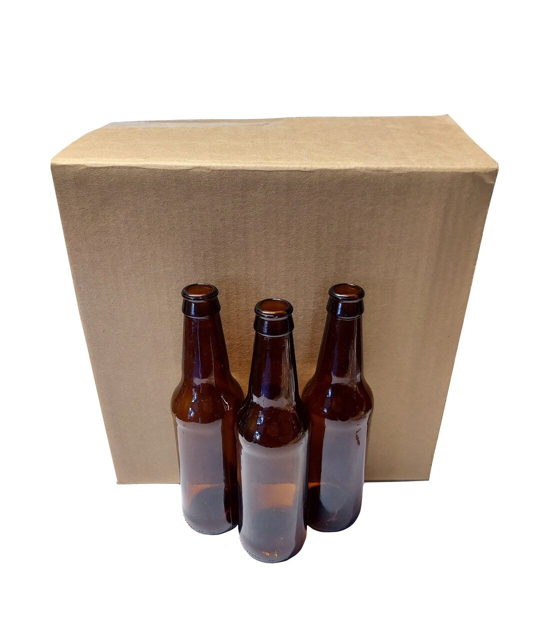 Amber Long Neck Beer Bottles, Crown Cap Top, Case of 24 - Etsy