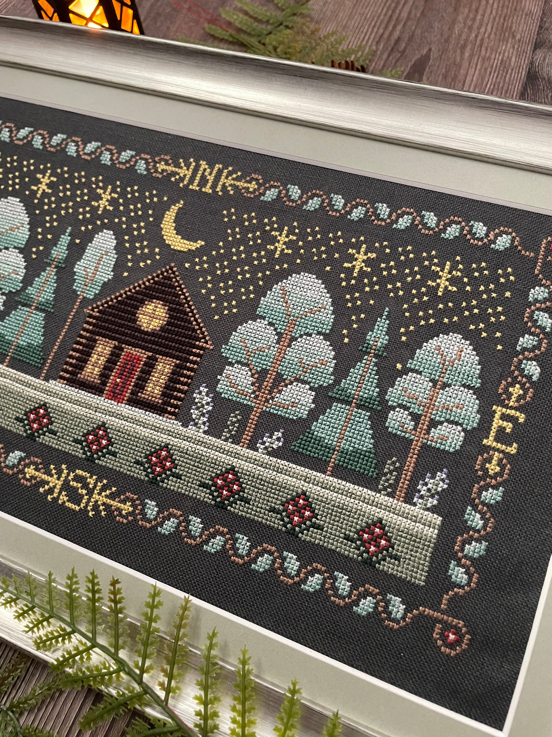 Cabin in the Woods PDF Cross Stitch Chart - Etsy