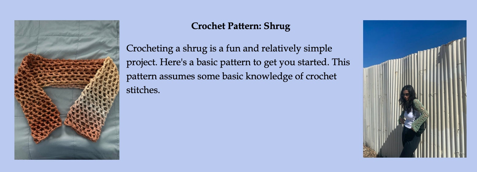Crochet Shrug, Pattern, Fishnet Sleeves, Sweater, Crochet, Knit ...