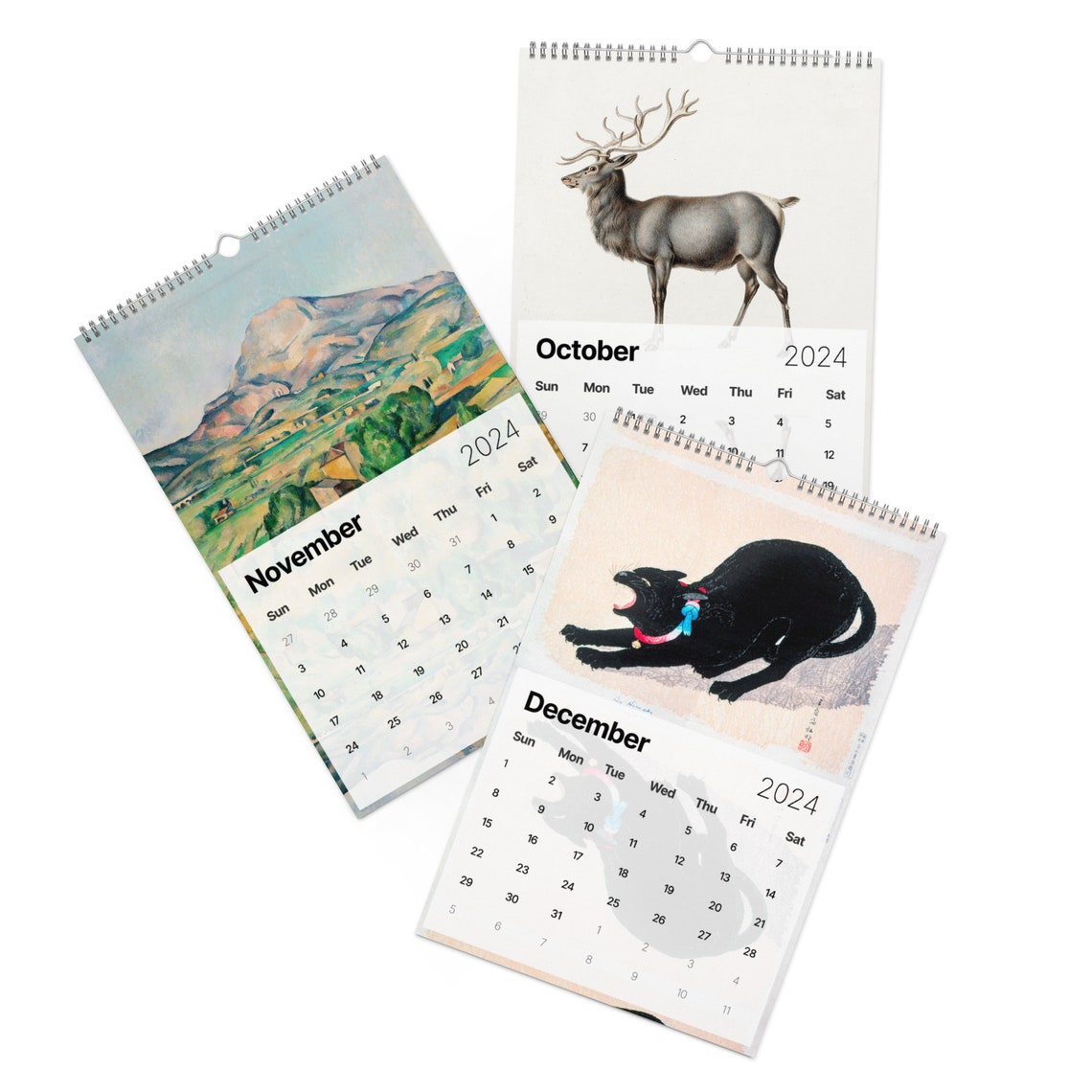 Famous Artists Wall Calendar 2024, Curated Fine Art 12 Month Calendar ...