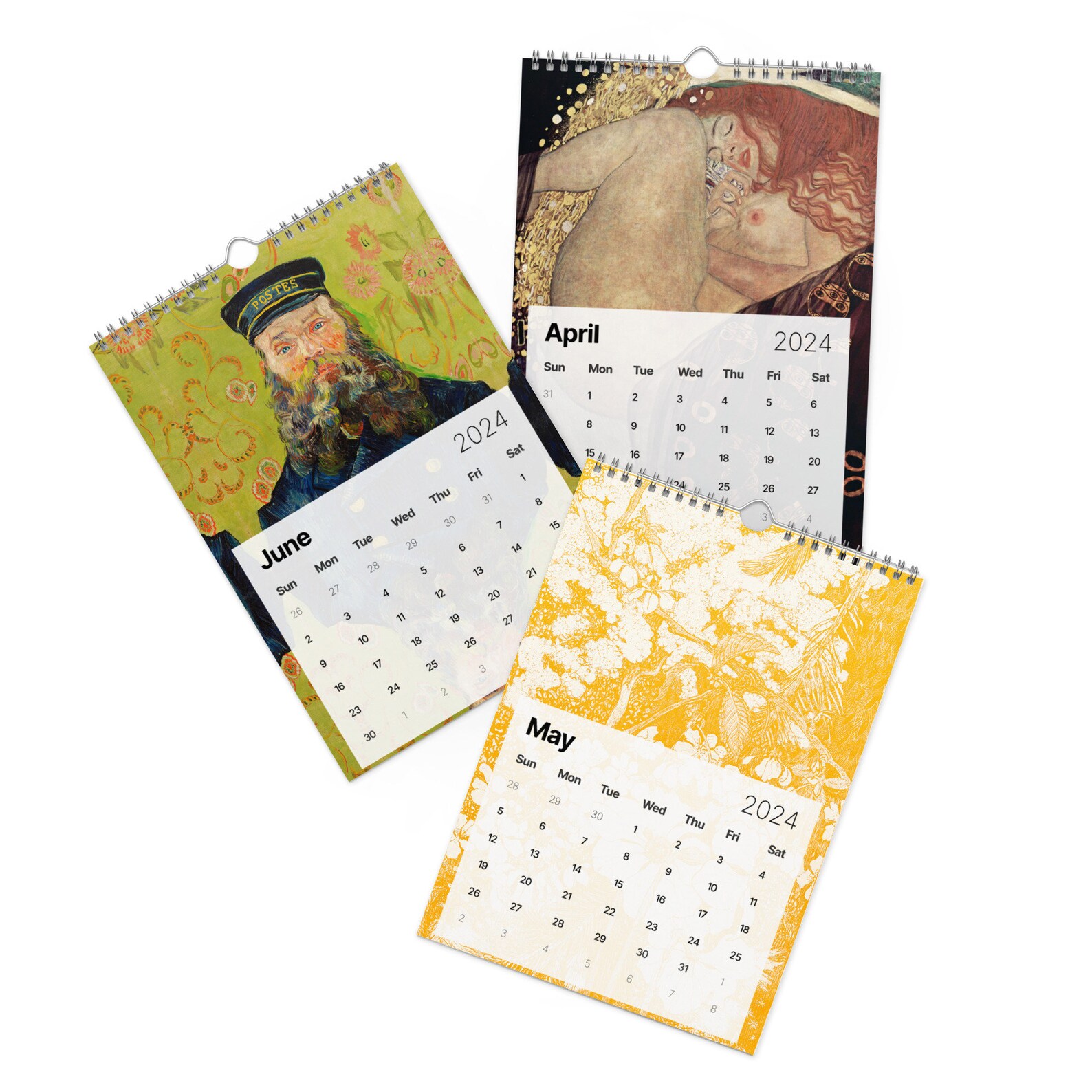 Famous Artists Wall Calendar 2024, Curated Fine Art 12 Month Calendar ...