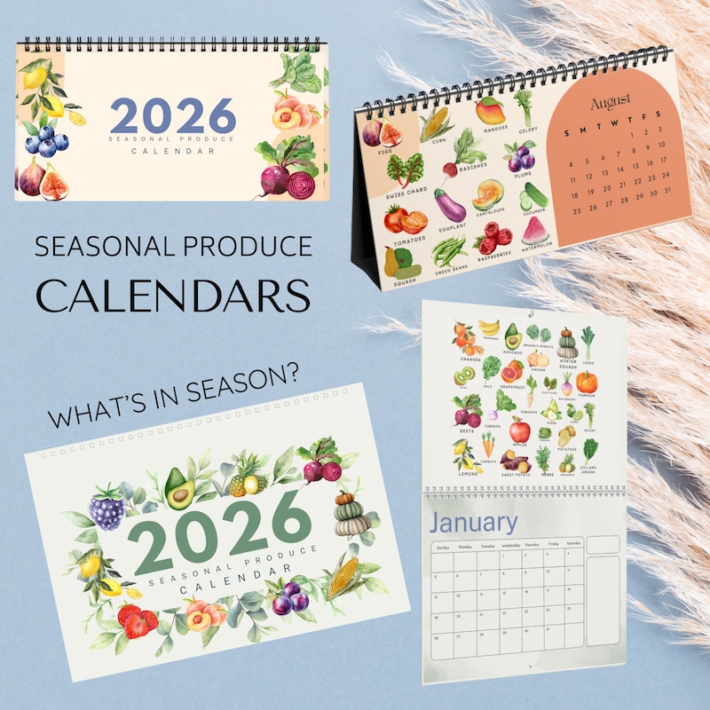 Vegan 2026 Calendar - Etsy