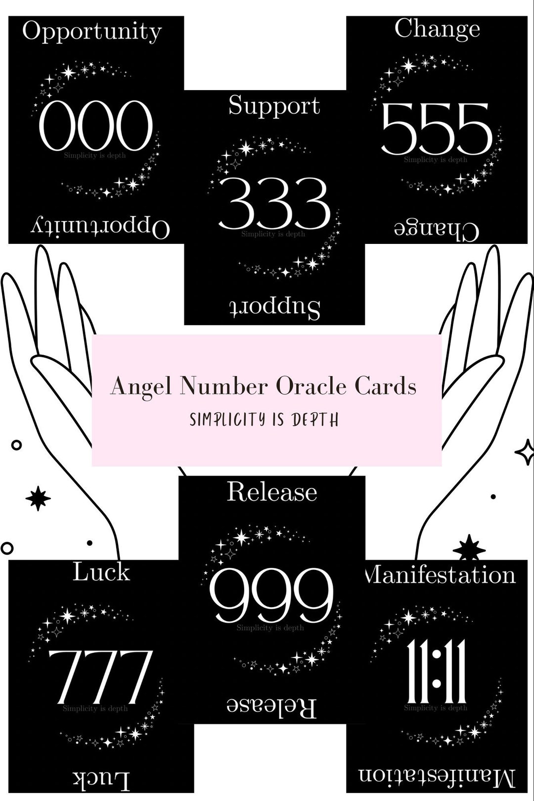 Angel Number Oracle Cards, Printable Angel Number Affirmation Cards ...