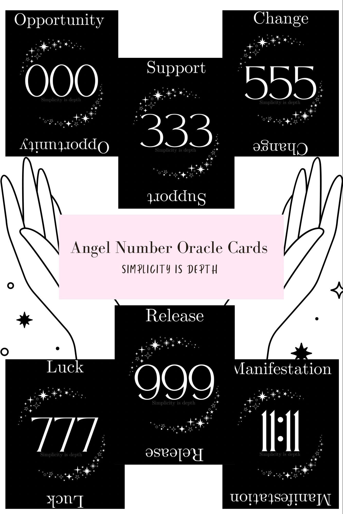 Angel Number Oracle Cards, Printable Angel Number Affirmation Cards ...