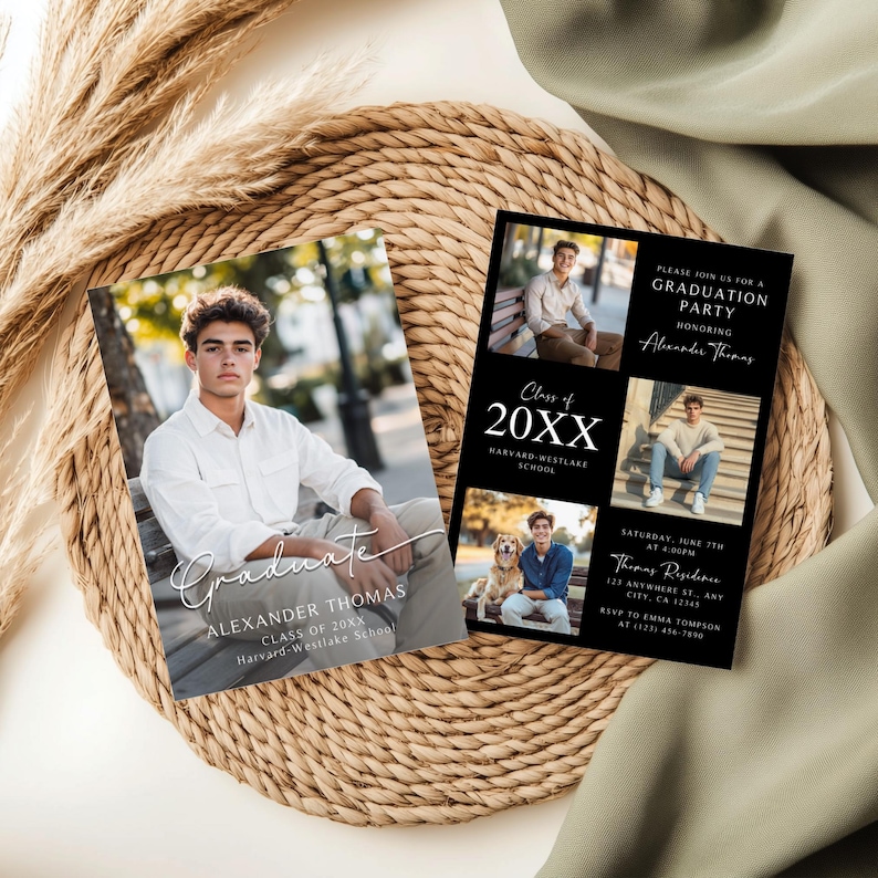 Modern Graduation Invitation Template, Graduation Announcement 2025 ...
