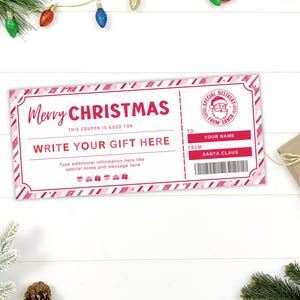 Christmas Gift Coupon Template | Printable Christmas Gift Card ...