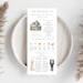 Infographic Wedding Program Template Printable Wedding Day Program ...