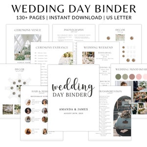 The Ultimate Wedding Day Binder Template | Wedding Binder Template ...