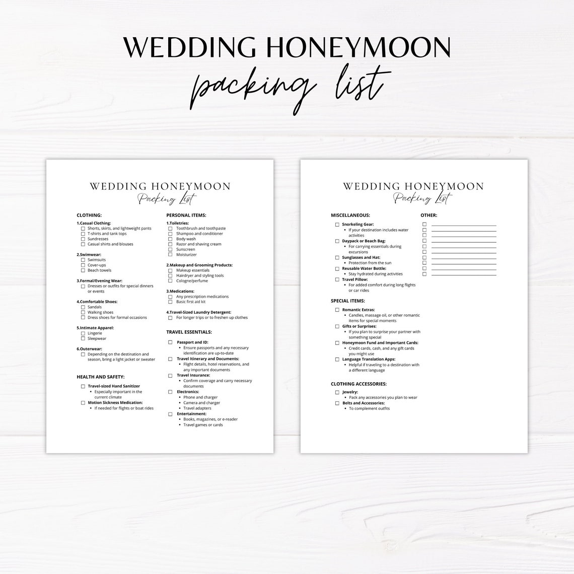 Wedding Checklist Wedding Planning Checklist Wedding Checklist Template ...