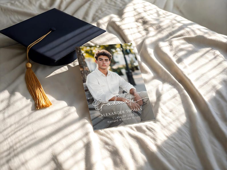 Modern Graduation Invitation Template, Graduation Announcement 2025 ...
