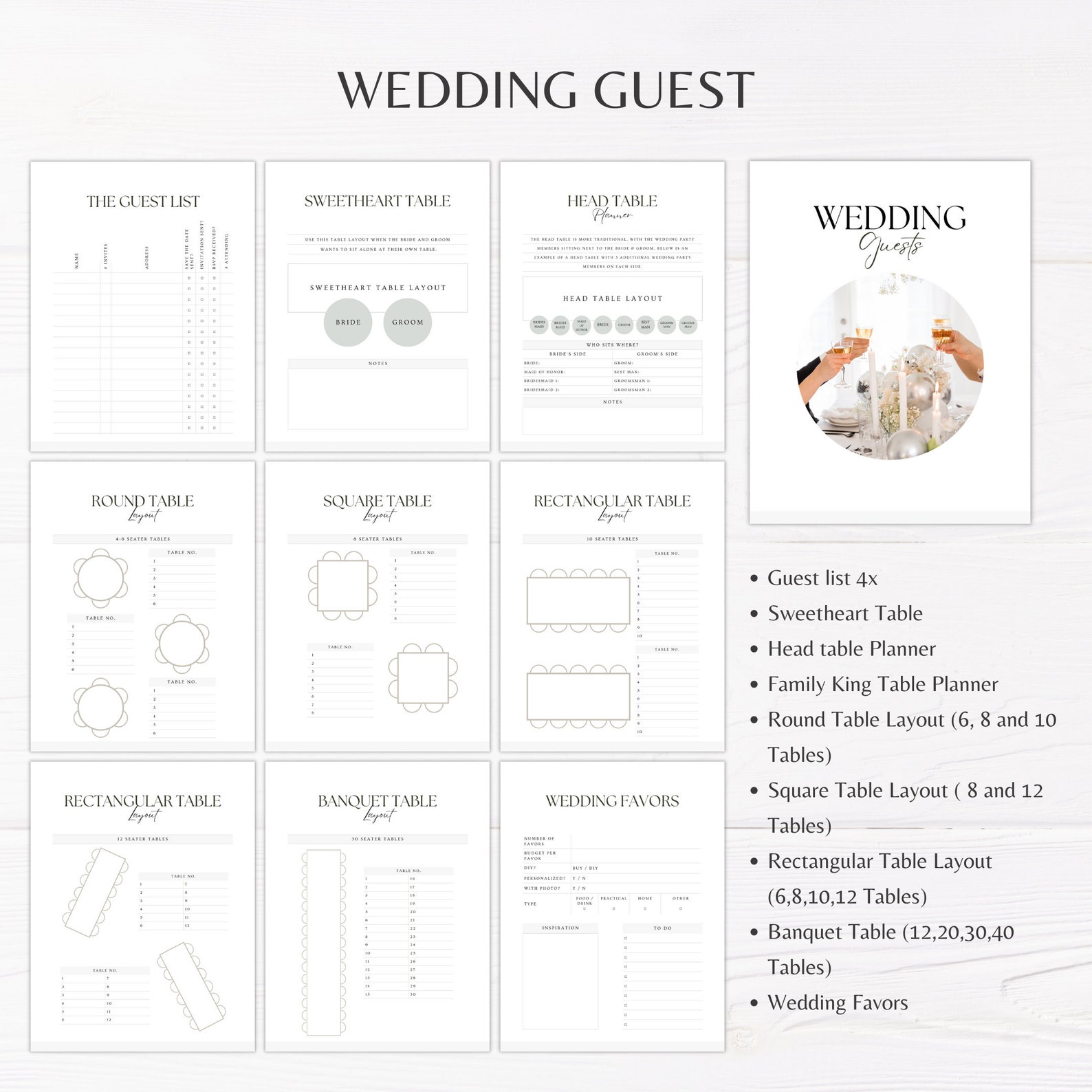 Wedding Planner Printable Wedding Planner Wedding Plan Bundle Wedding ...