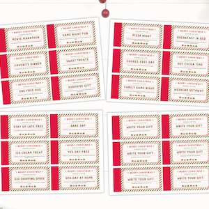 Printable Christmas Coupon Book, Stocking Stuffer for Kids & Adults ...