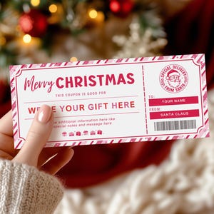 Christmas Gift Coupon Template | Printable Christmas Gift Card ...