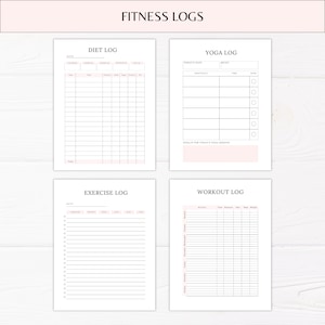 Fitness Planner | Weight Lost Tracker | Fitness Journal | Workout ...