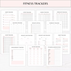 Fitness Planner | Weight Lost Tracker | Fitness Journal | Workout ...