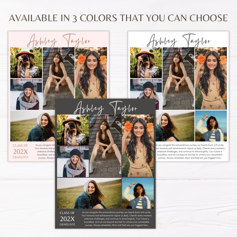 Yearbook Ad Template High School and Senior Graduation Graduation Gift ...
