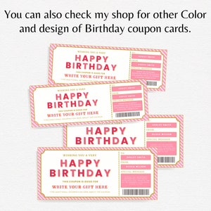 Birthday Gift Coupon Template | Printable Birthday Gift Coupon Card ...