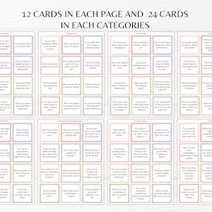 Conversation Starter Cards Perfect for Family Gatherings, Get-to-know ...