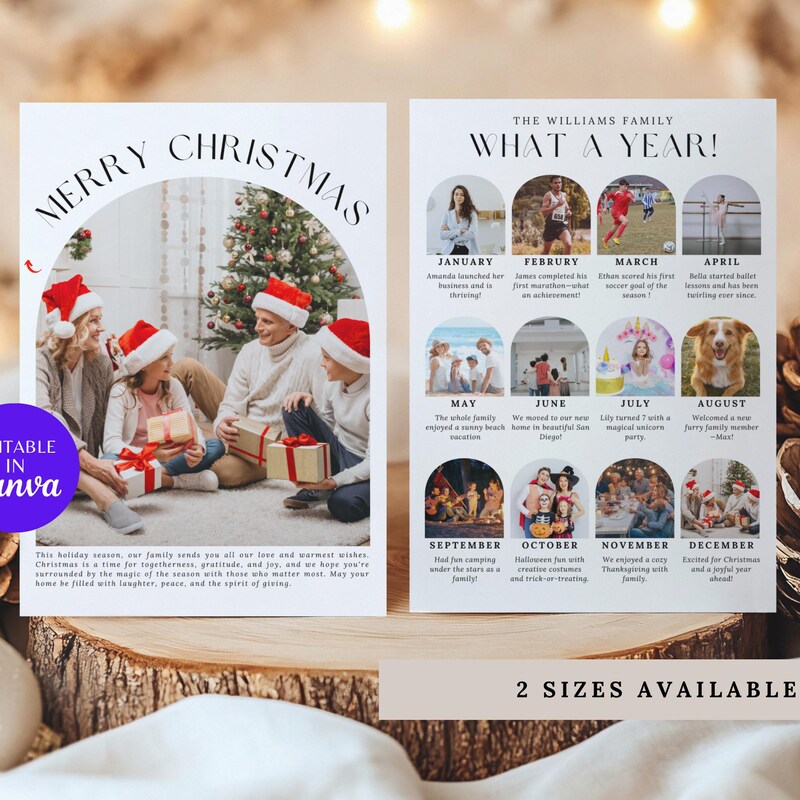 Year in Review Card - Etsy