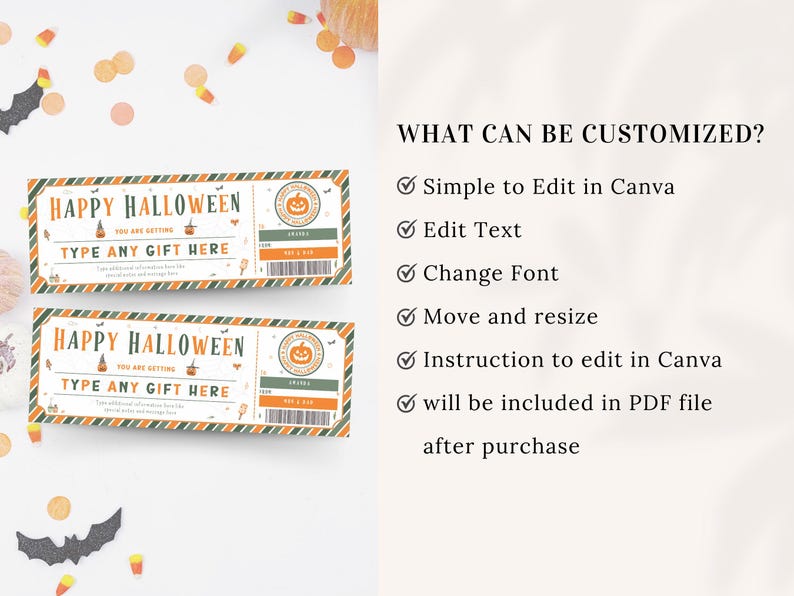 Halloween Gift Coupon Template | Printable Halloween Gift Coupon Card ...