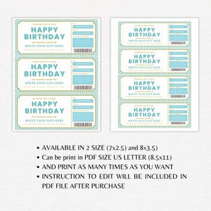 Birthday Gift Coupon Template | Printable Birthday Gift Coupon Card ...