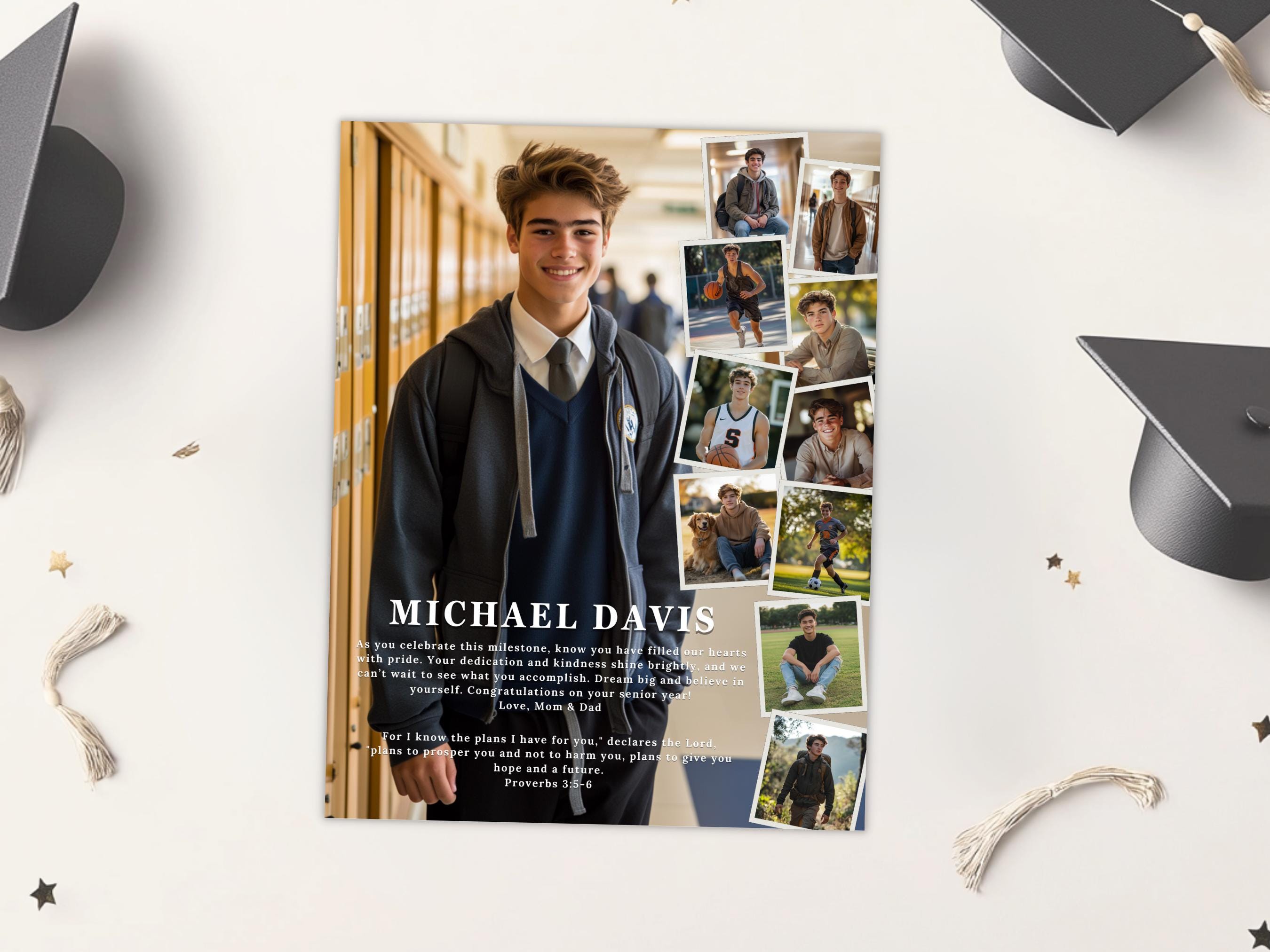 Editable Yearbook Ad Template, Senior Yearbook Ad, Full Page Half Page ...