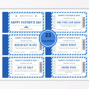 Fathers Day Gift Coupon Template | Printable Fathers Day Gift Coupon ...