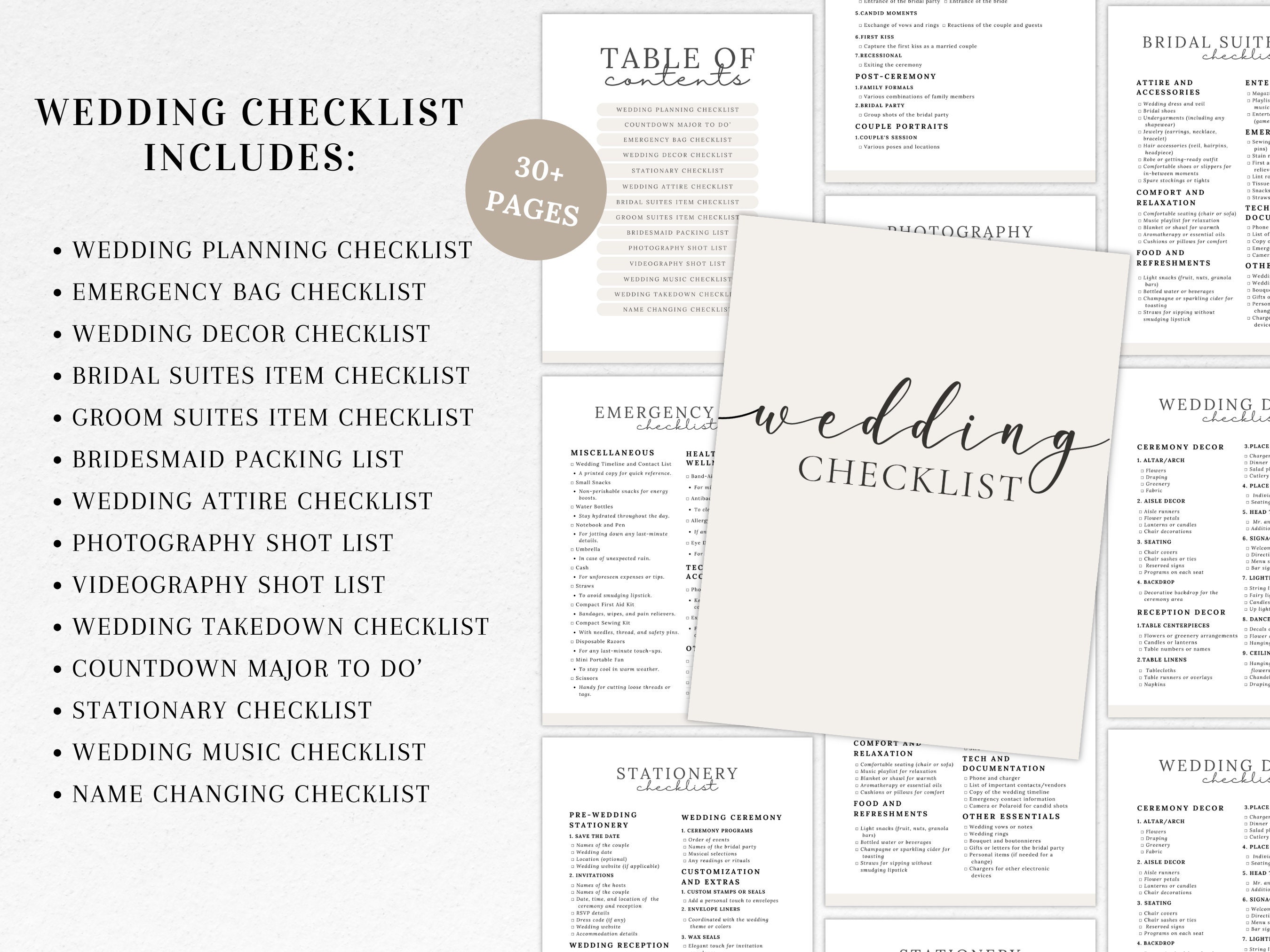 Wedding Planner Template Bundle Ultimate Wedding Day Binder Wedding ...