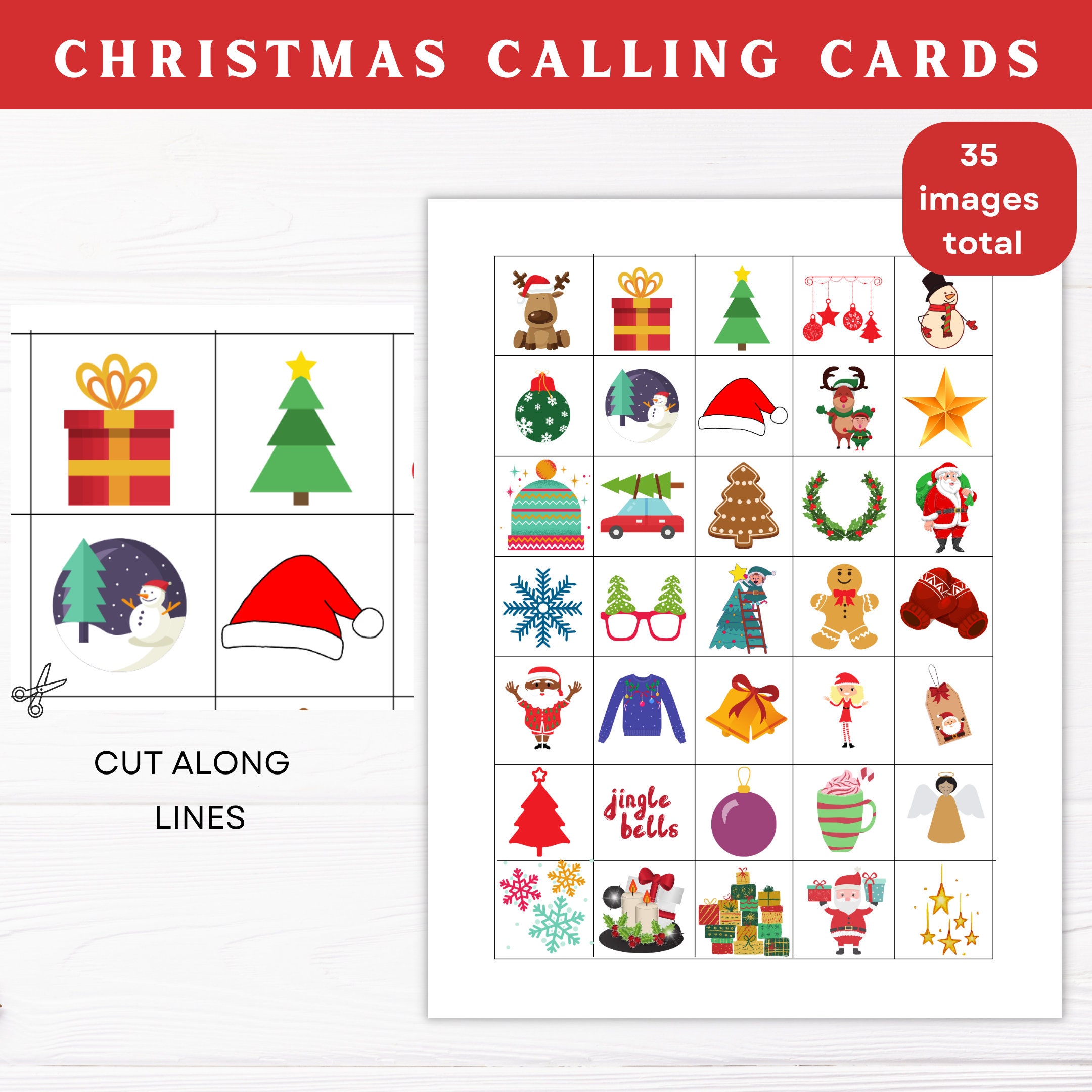 Christmas Bingo Game Christmas Bingo Cards Christmas Game - Etsy