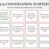 Conversation Starter Cards Perfect for Family Gatherings, Get-to-know ...
