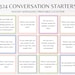 Conversation Starter Cards Perfect for Family Gatherings, Get-to-know ...