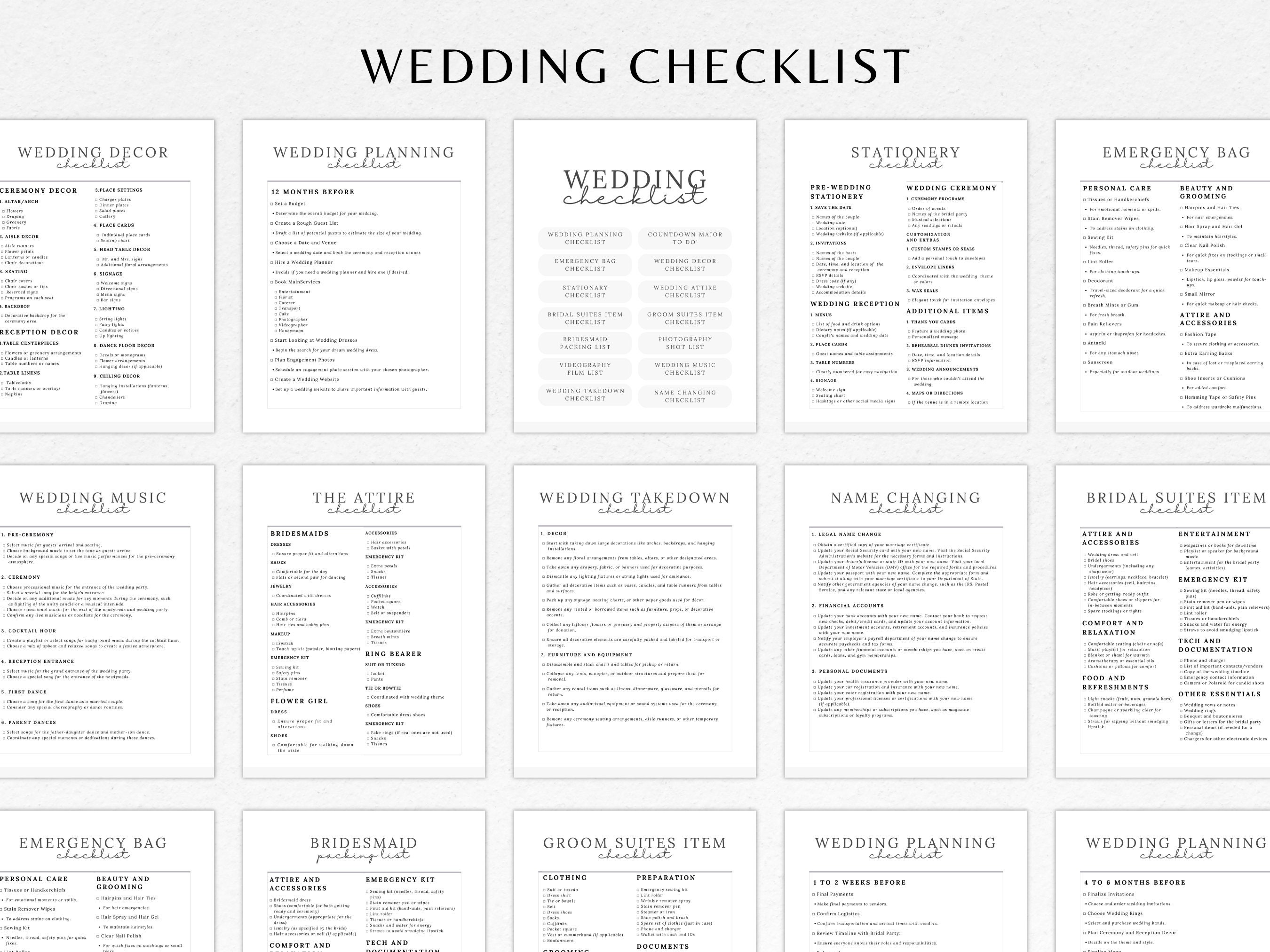 Wedding Planner Printable Wedding Planner Digital Wedding Planner ...