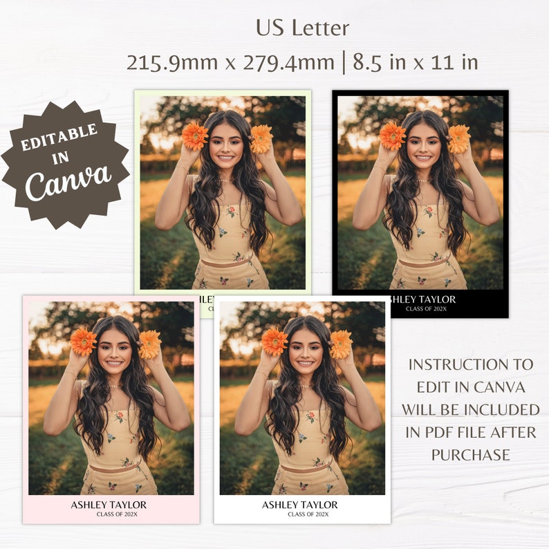 Yearbook Ad Template Yearbook Ad Customizable Yearbook Ad Template ...